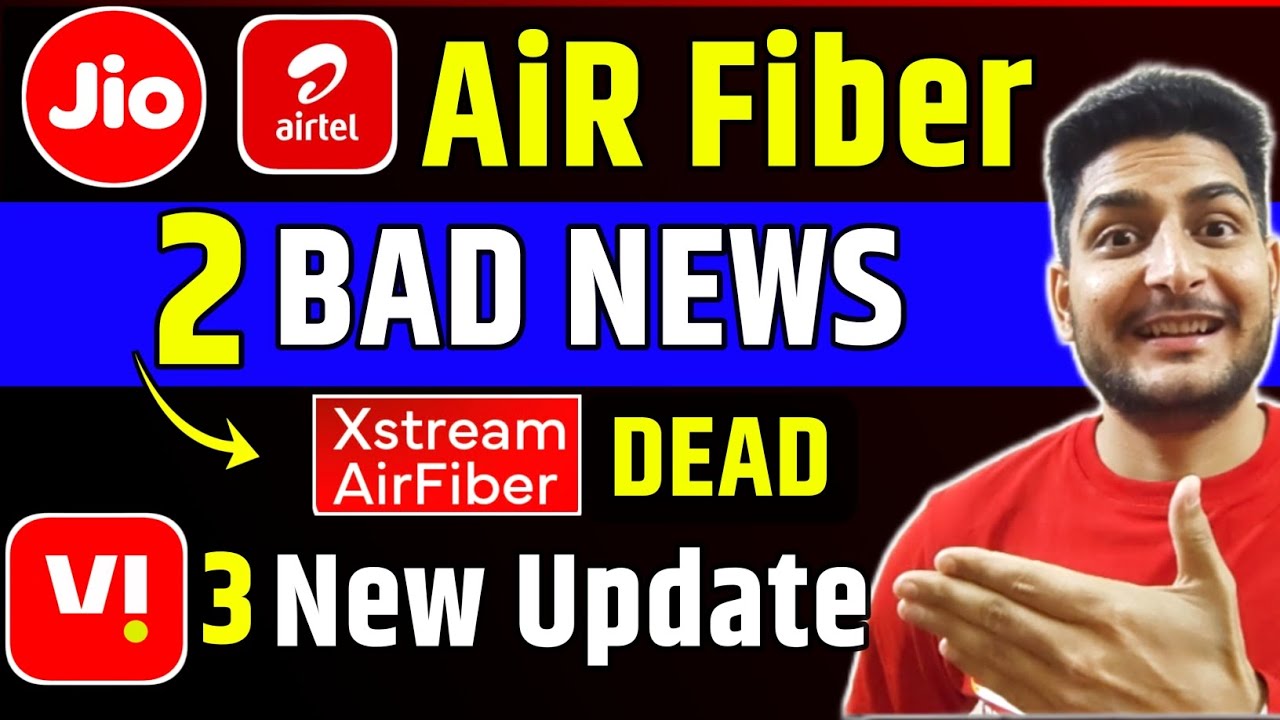 Jio, Airtel | Airfiber Bad News | Vi 3 New 5g Update | No More Adani ...