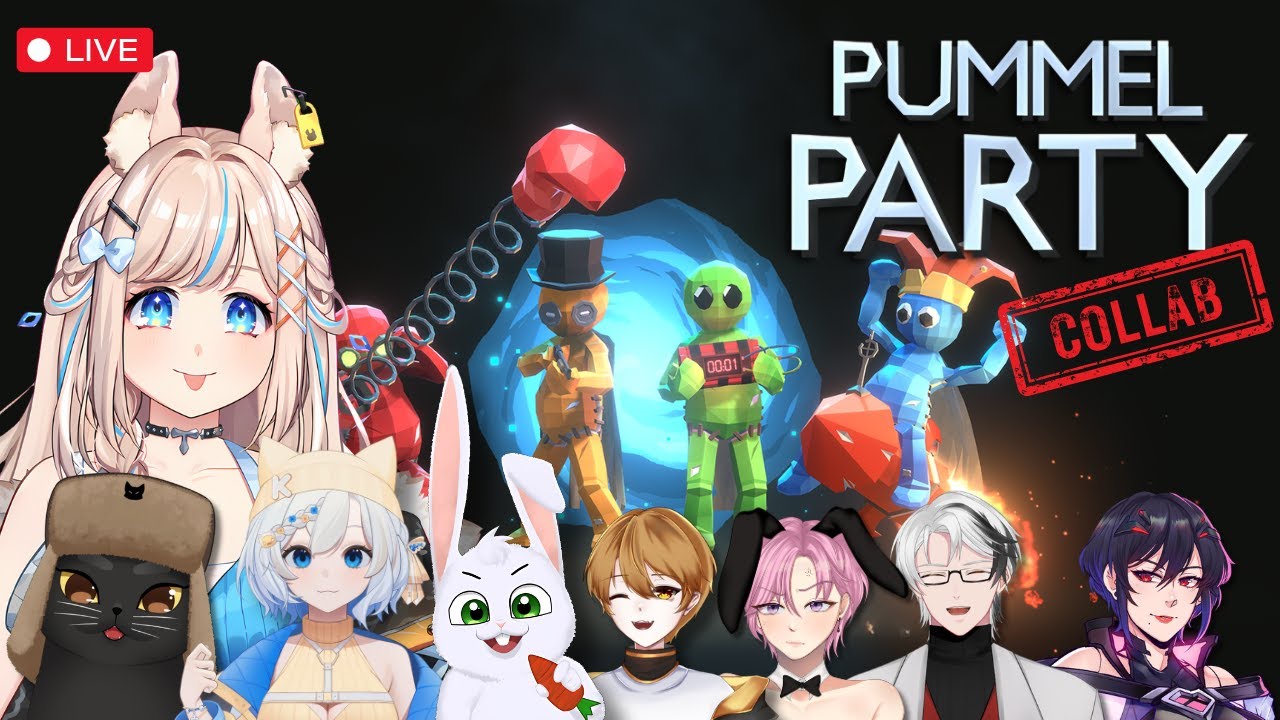 🥕 [ Pummel Party ] main game mempererat pertemanan [ COLLAB ] #pummel ...