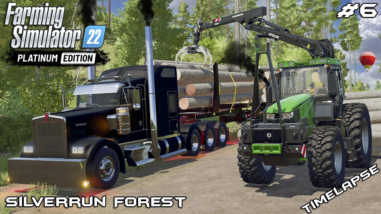 Selling LOGS to the SAWMILL with KENWORTH | Silverrun Forest | FS22 ...