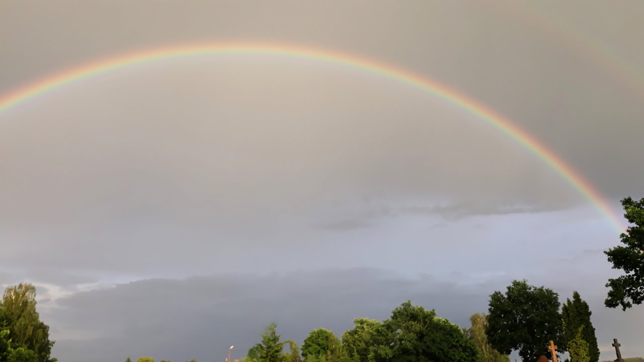 Dviguba Vaivorykštė Veliuonoje. Tėvo Dienos Palaiminimas. - YouTube