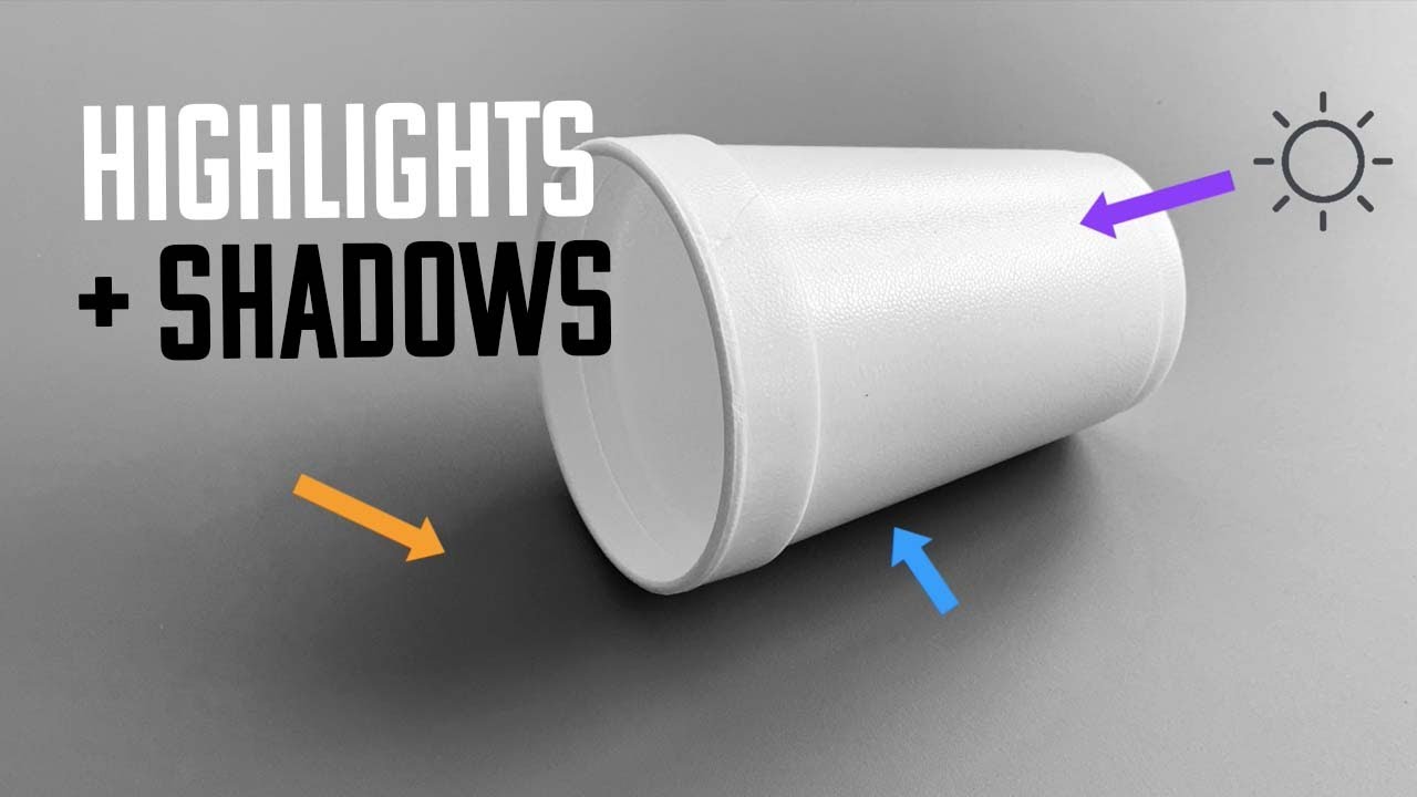 Understanding Highlights and Shadows on Mockups - Graphic Design - YouTube