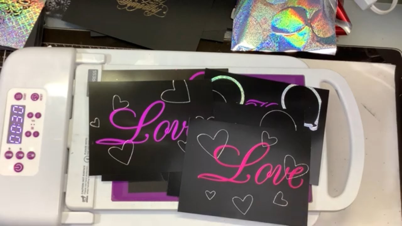 Hot foiling with regular dies - YouTube