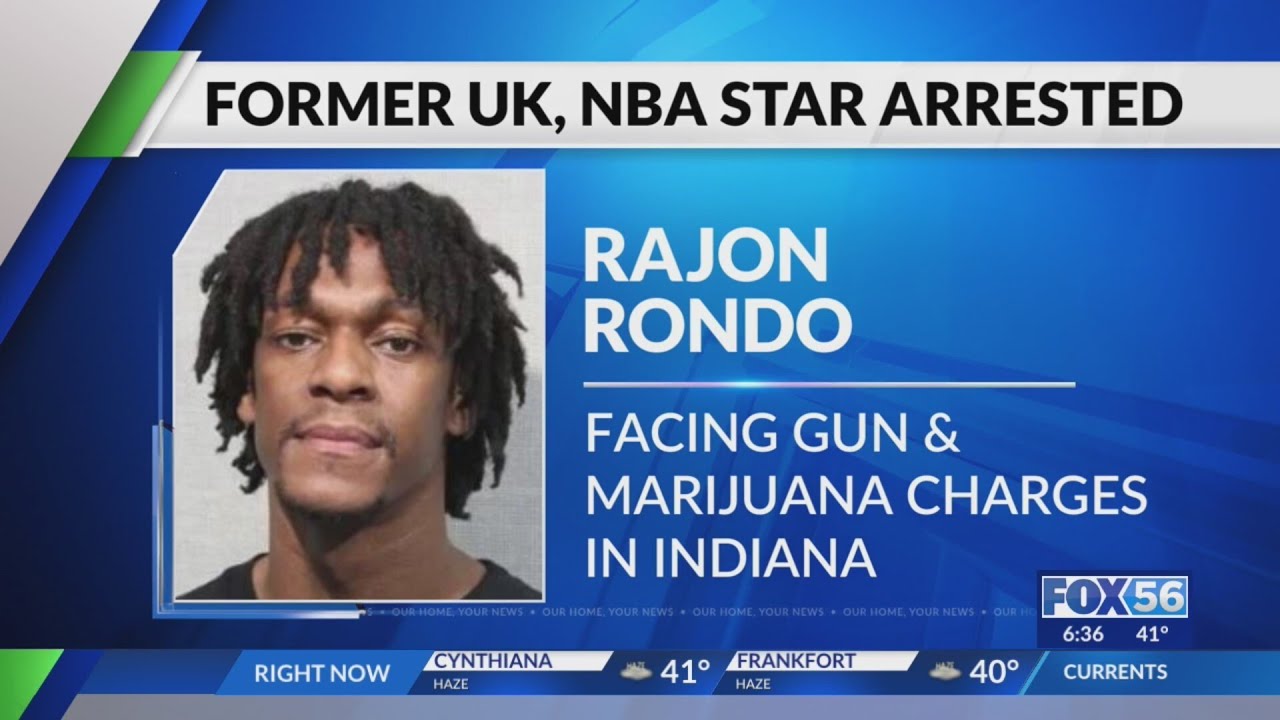 Former UK, NBA star Rajon Rondo arrested on gun, marijuana charges in ...