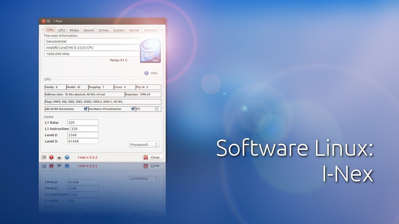 Software Linux: I-Nex - YouTube