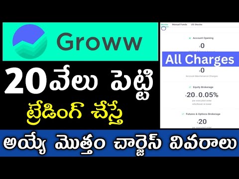 Groww App Brokerage Charges Explained | Groww Charges Telugu Full ...