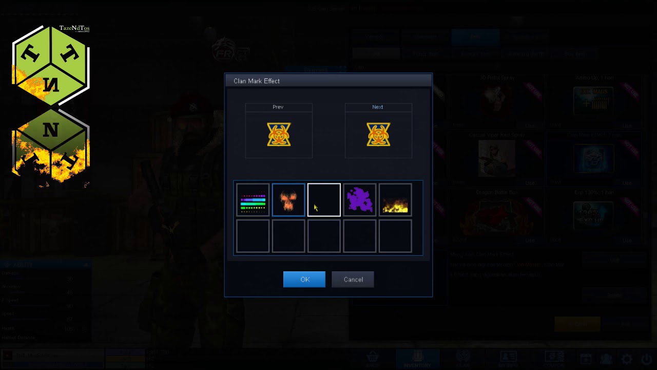 USE EFEK LAMBANG TNT (CLAN MARK EFFECT) POINT BLANK - ZEPETTO - YouTube