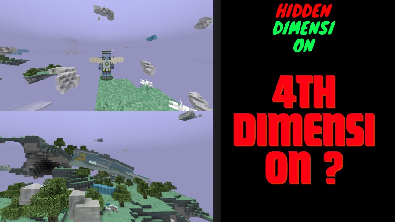 Minecraft 4th dimension! || Hidden dimension The aether || SK GAMER ...