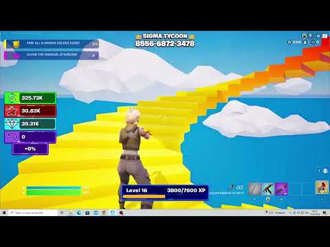 GAMEPLAY SIGMA TYCOON MAP FORTNITE CREATIVE TYCOON FORTNITE FIND ALL 5 ...