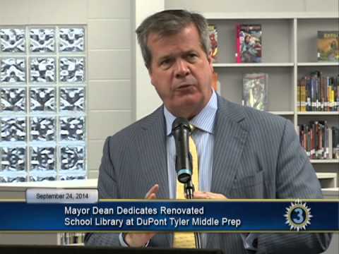 09/24/14: Mayor Dean Dedicates Renovated School Library at DuPont Tyler ...