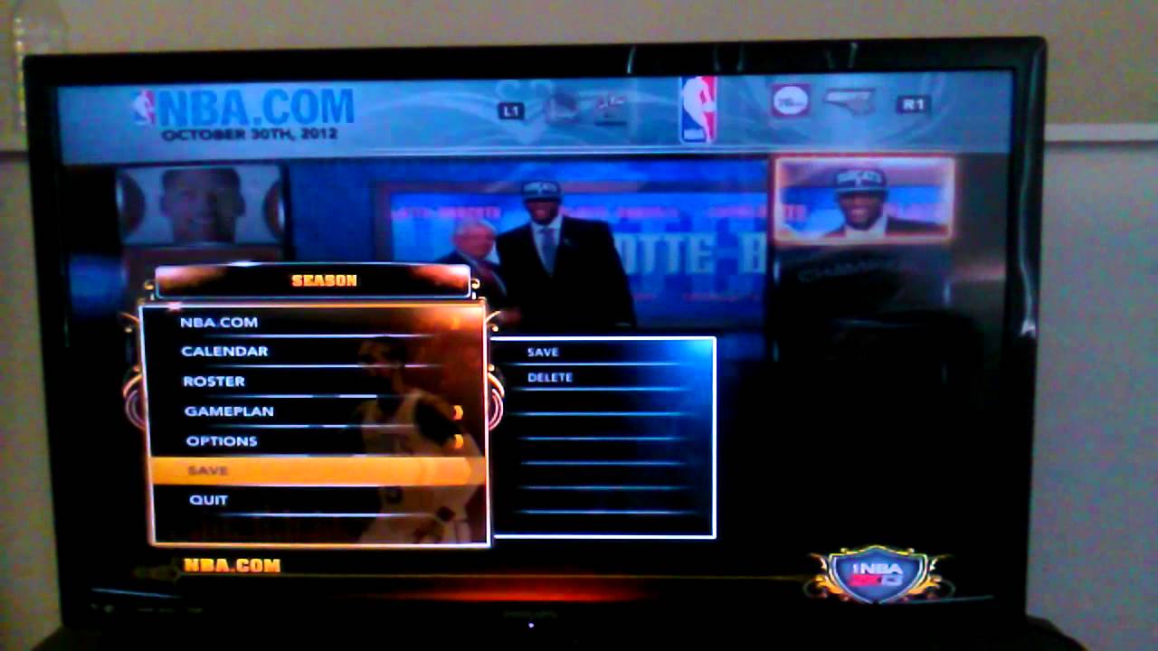 NBA 2k13 How to put created Players in CAL - YouTube