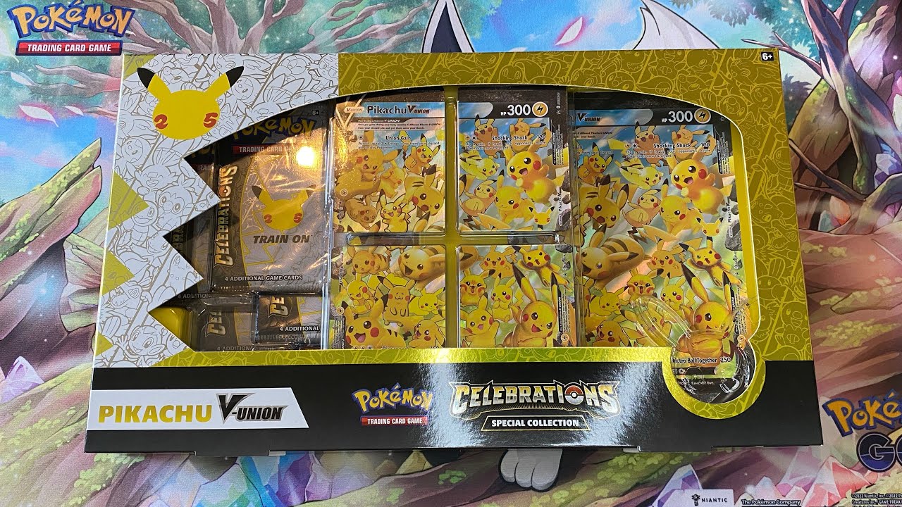 Ep42 - Pokemon Celebrations Pikachu V-Union Special Collection Box ...