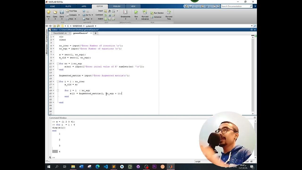 General Gauss Seidel (Matlab) - YouTube
