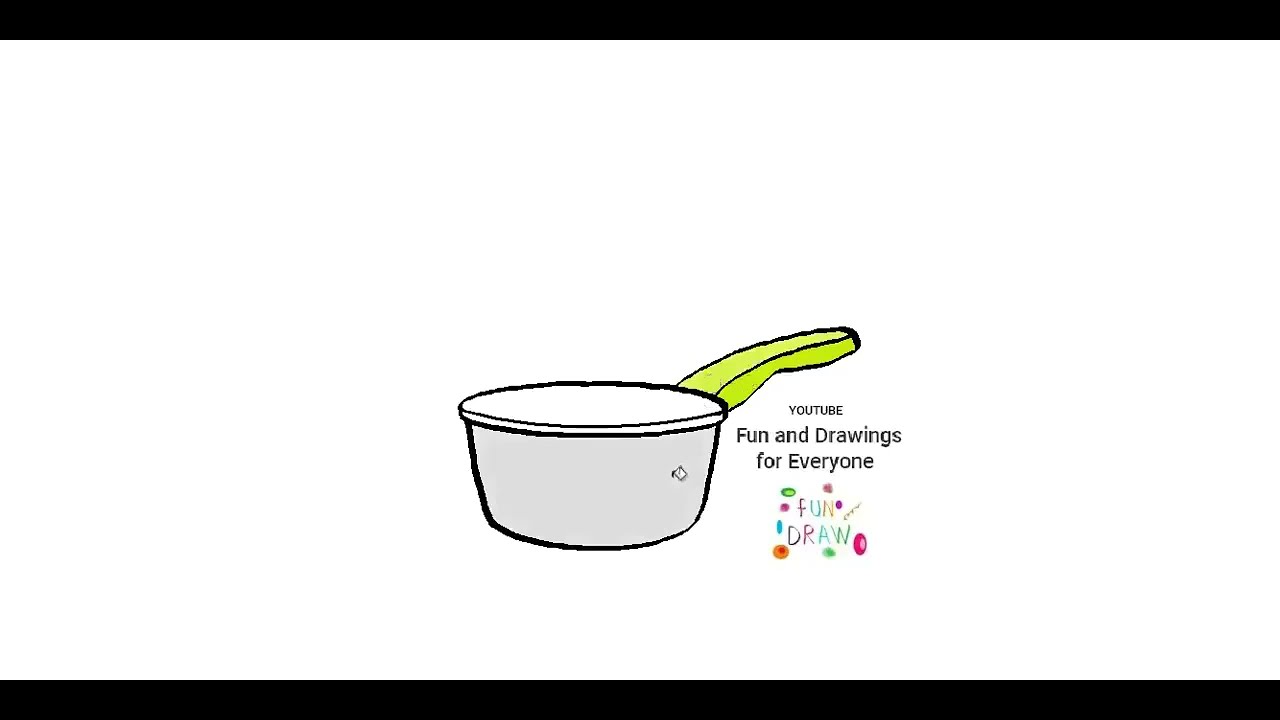 Comment dessiner une casserole de cuisine 🍳 - YouTube