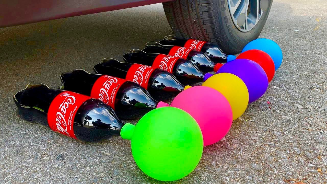 Car vs Crunchy and Soft Things! Experiments Crushing Car! Car vs Sprite ...