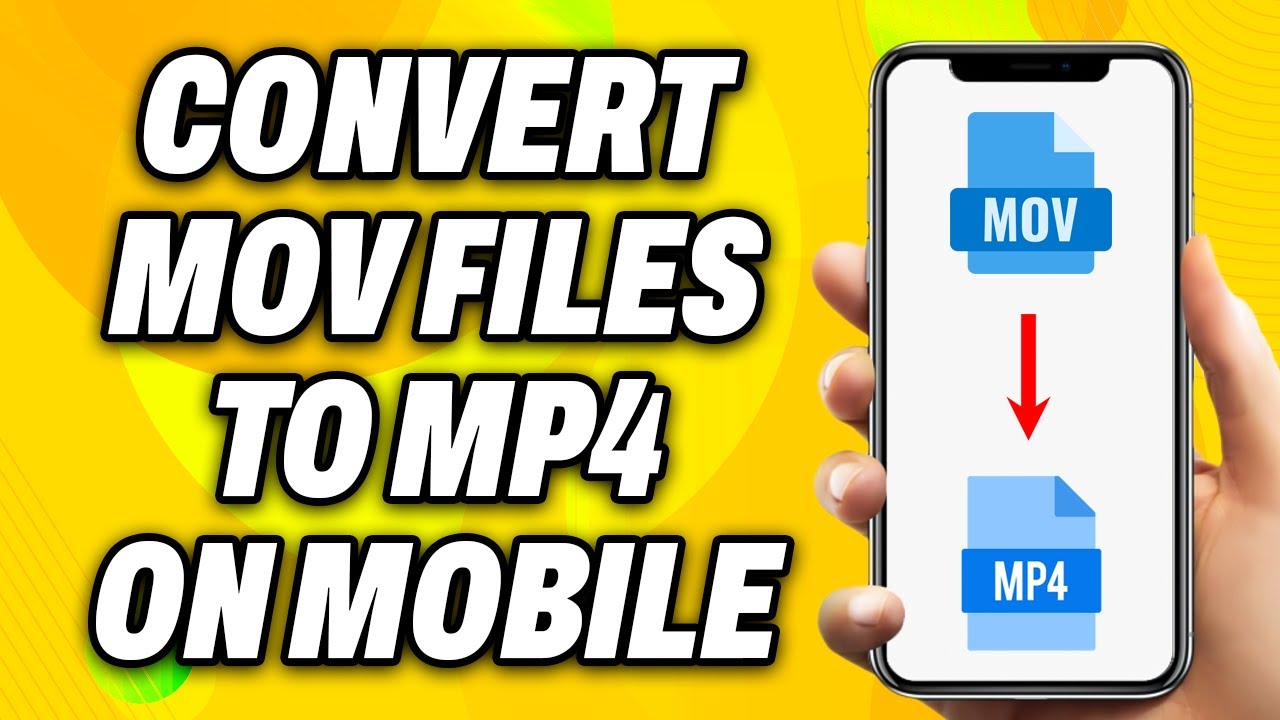 How To Convert MOV Files To MP4 on Mobile - Easy Fix - YouTube