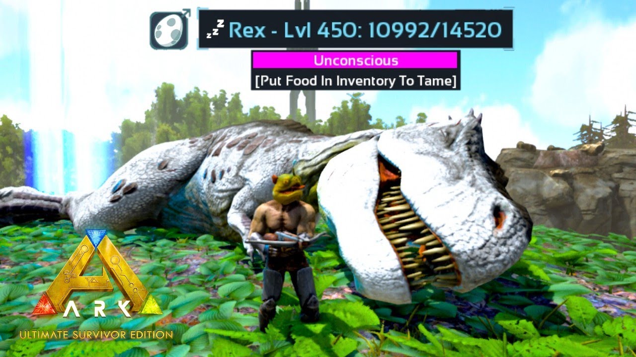HOW TO TAME REX MAX LEVEL |ARK MOBILE ULTIMATE EDITION - YouTube