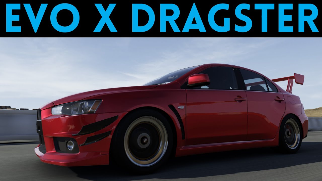 Forza Motorsport 6 - Mitsubishi Lancer Evo X drag build - YouTube