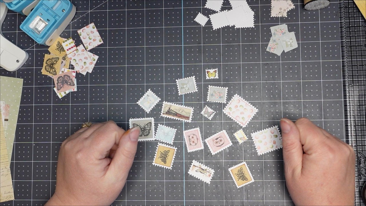 DIY Faux postage stamps multiple ways! - YouTube