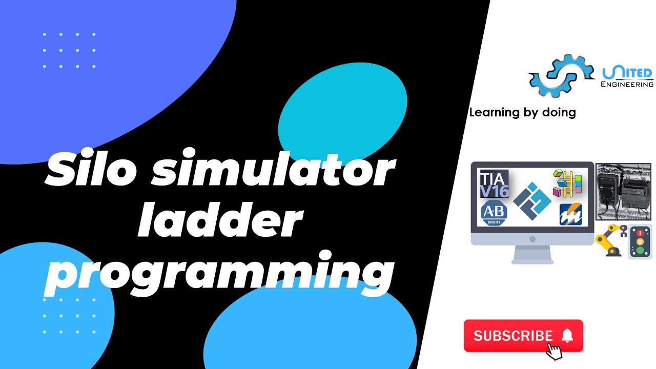 (PLC)silo simulator ladder programming - YouTube