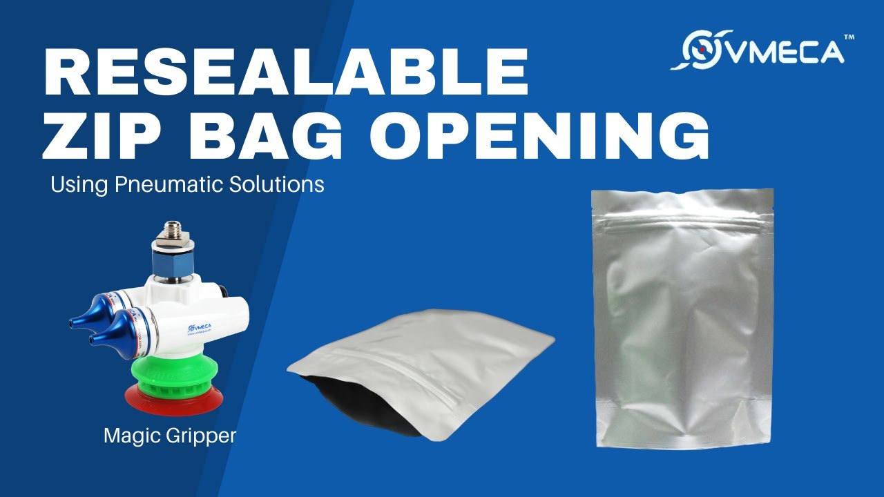 Resealable Bag Opening in Packaging Line using Pneumatic Solution ...