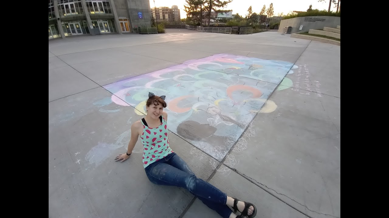 Selena's Chalk Art - YouTube