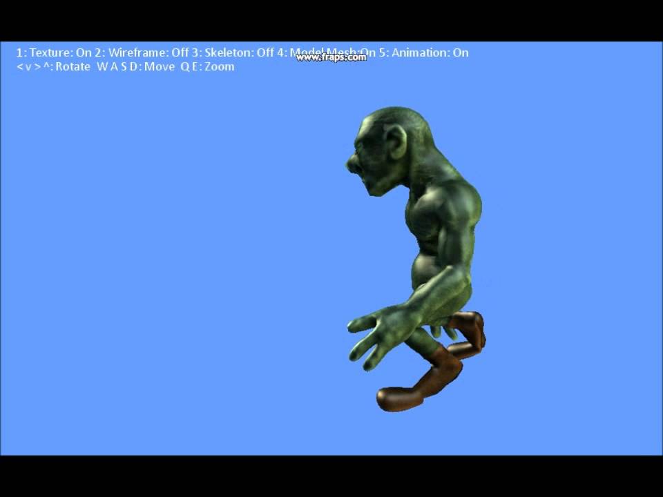 Collada XNA Goblin Animation Working - YouTube