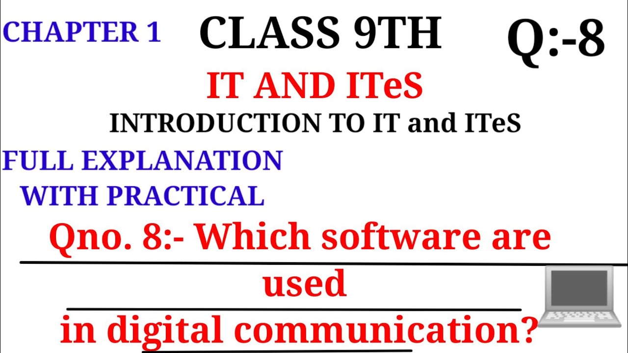 which software are used in digital communication || introduction to It ...