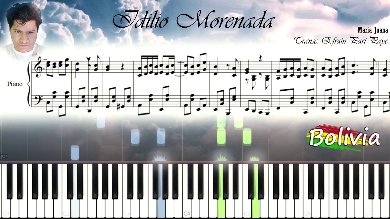 Idilio Morenada Tutorial Piano Transcripción EFRAIN PARI PAYE - YouTube