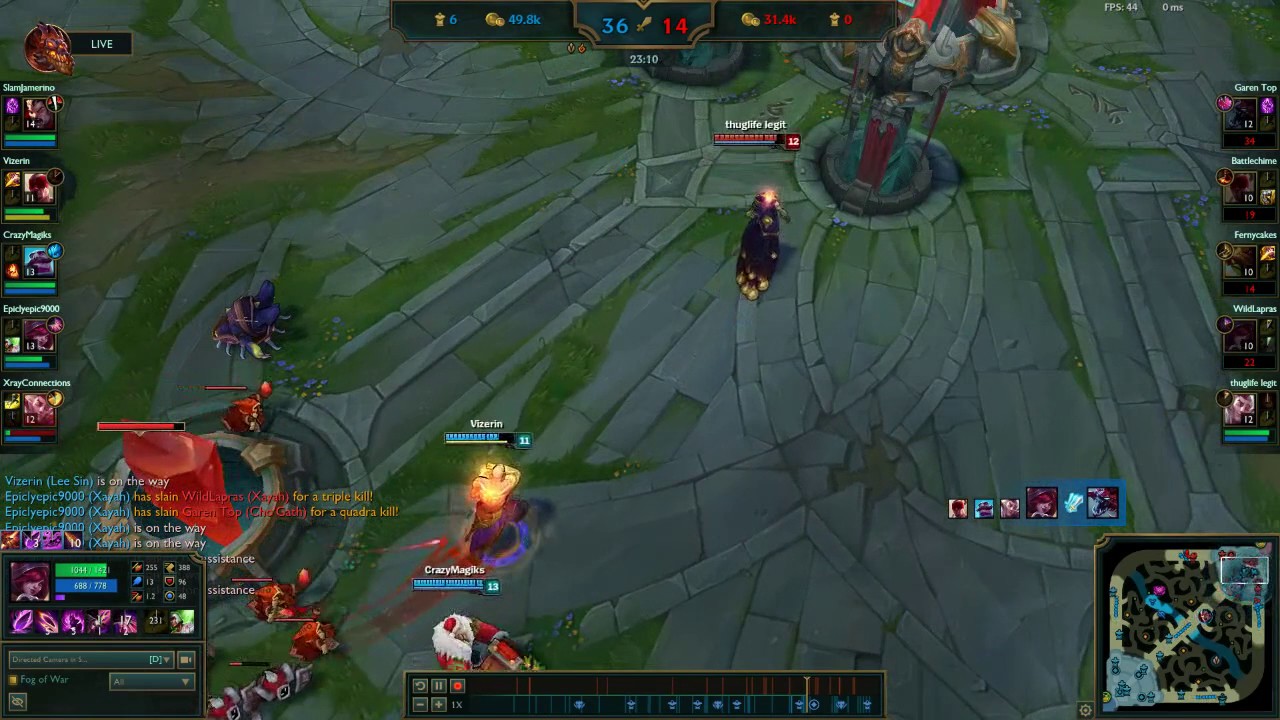 Xayah and Rakan Duo Bot Lane Gets Penta Kill - YouTube