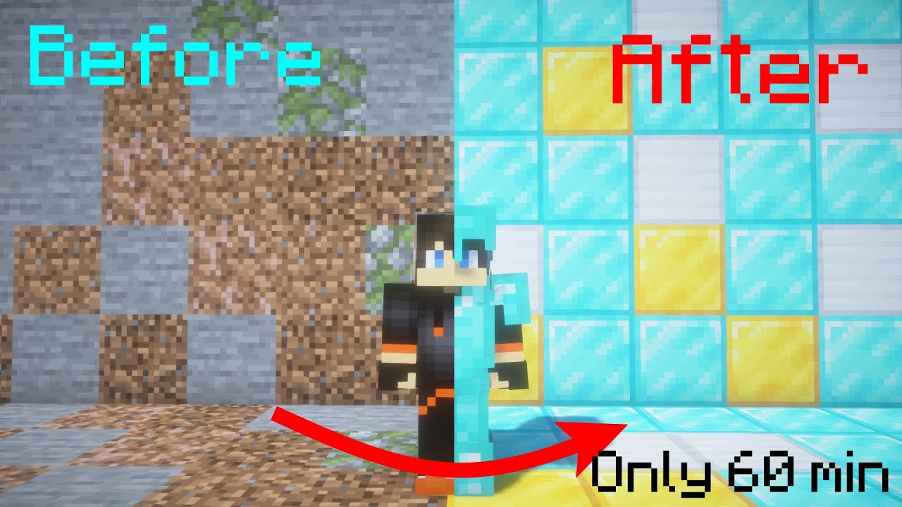 I am complete full diamond armor in under 60 min | Survival Series - ep ...