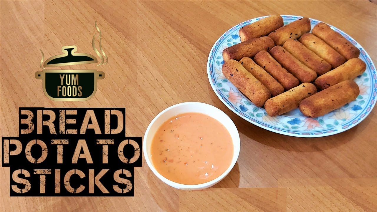 Crunchy Bread Potato Sticks | Easy Potato Bread Recipe | Yum Foods ...