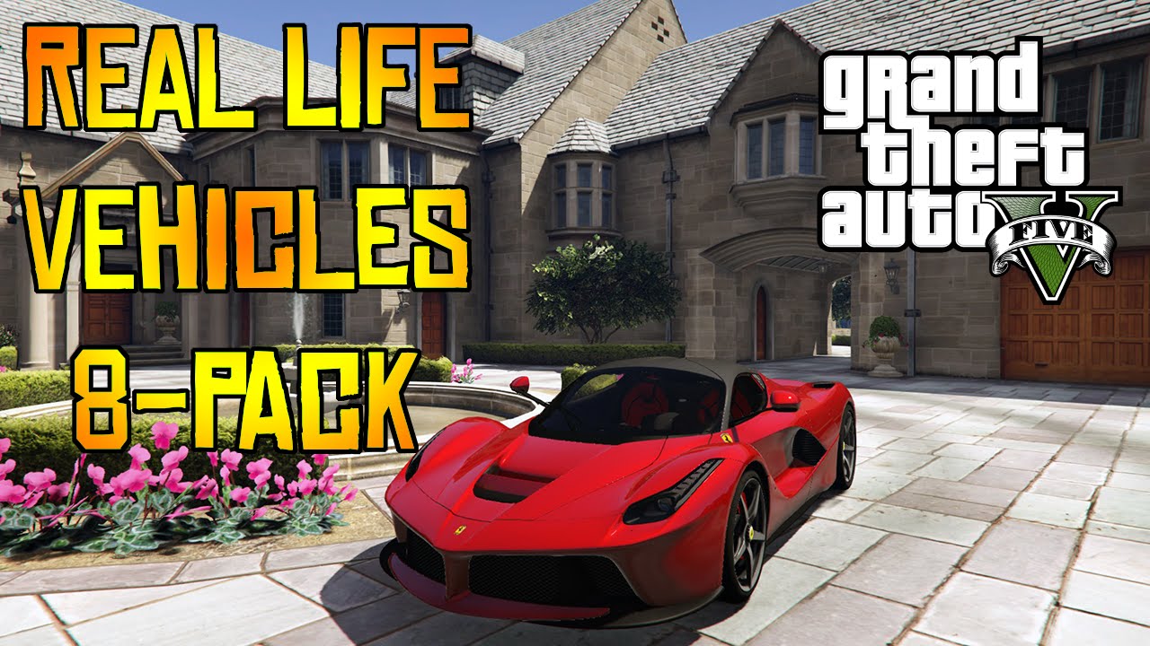 GTA 5: Real Life Cars Mod Pack - (Includes GTR, Audi R8 etc) GTA 5 Mods ...