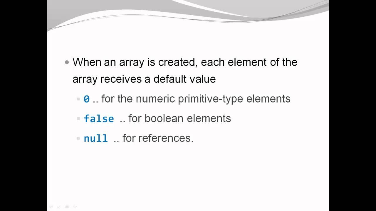 Java Basics - Arrays Introduction Part2 - YouTube