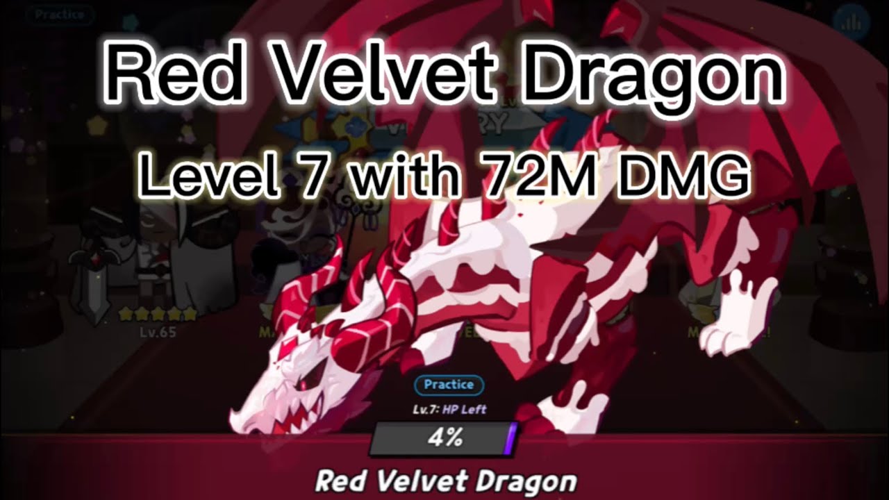 Guild Battle: Red Velvet Dragon lvl 7 - 72M DMG | Cookie Run: Kingdom ...