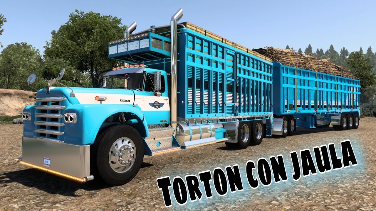 Dina 661 TORTON Con jaula Ferbus| cargado de mangos y caña| américan ...