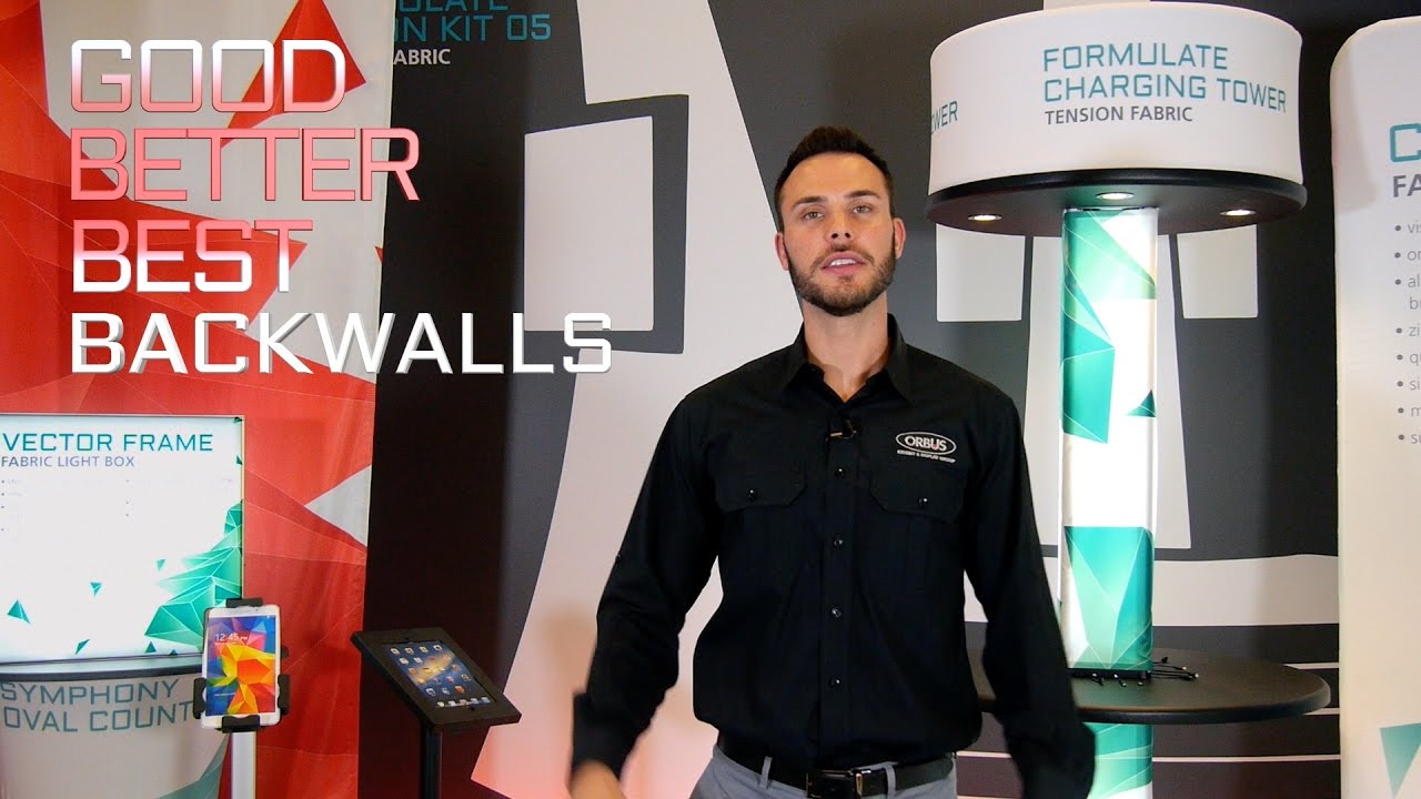 Good, Better, Best – Orbus® Portable Display Backwalls - YouTube
