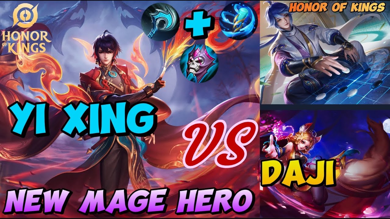 The HOK new Hero Yixing. Honor of Kings Mage. Yi Xing All Skins and ...