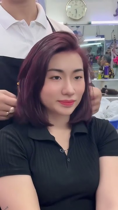 Nhuộm Tóc Màu Nâu Tím - Tiệm Tóc Vinh Nga Quận 4 #hair #lamdep #tiemtocquan4 #tiemtocnuquan4 ...