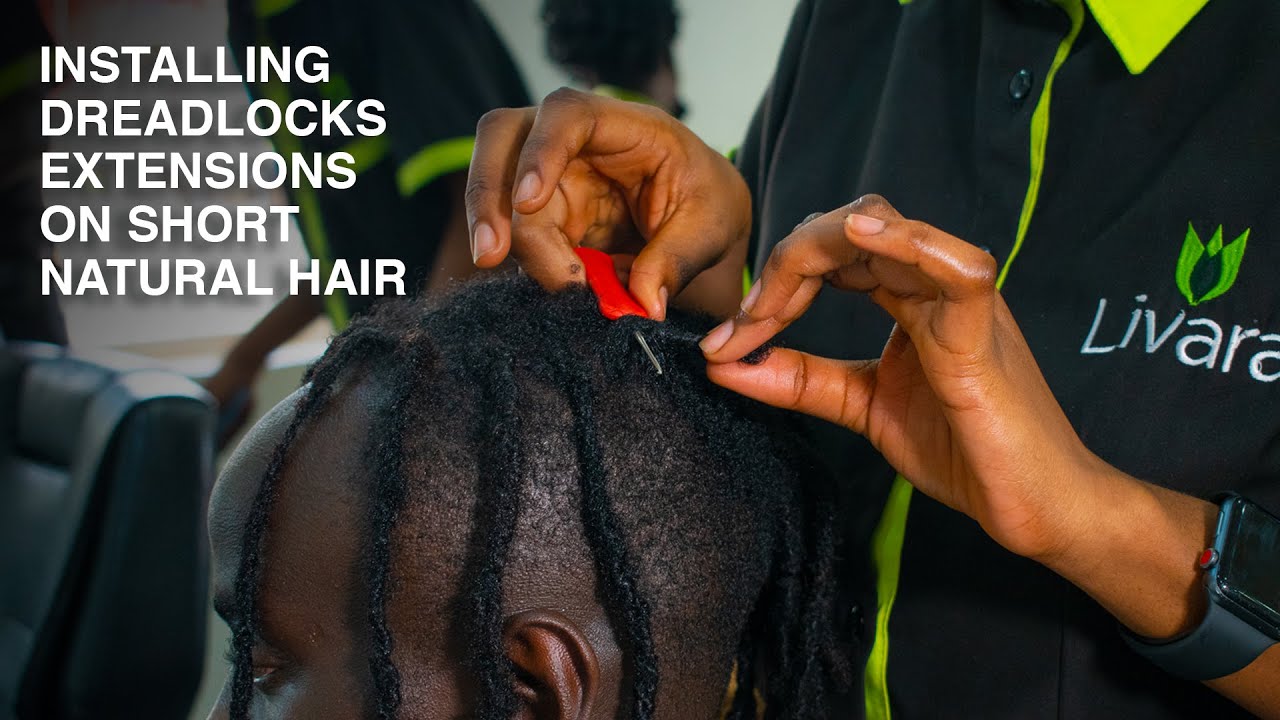 How to INSTALL DREADLOCKS on SHORT HAIR | Dreads For Beginners ...