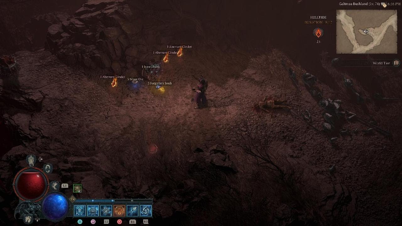 Diablo IV Screaming Hell Vein drops Forgotten Souls | Helltide Guide ...