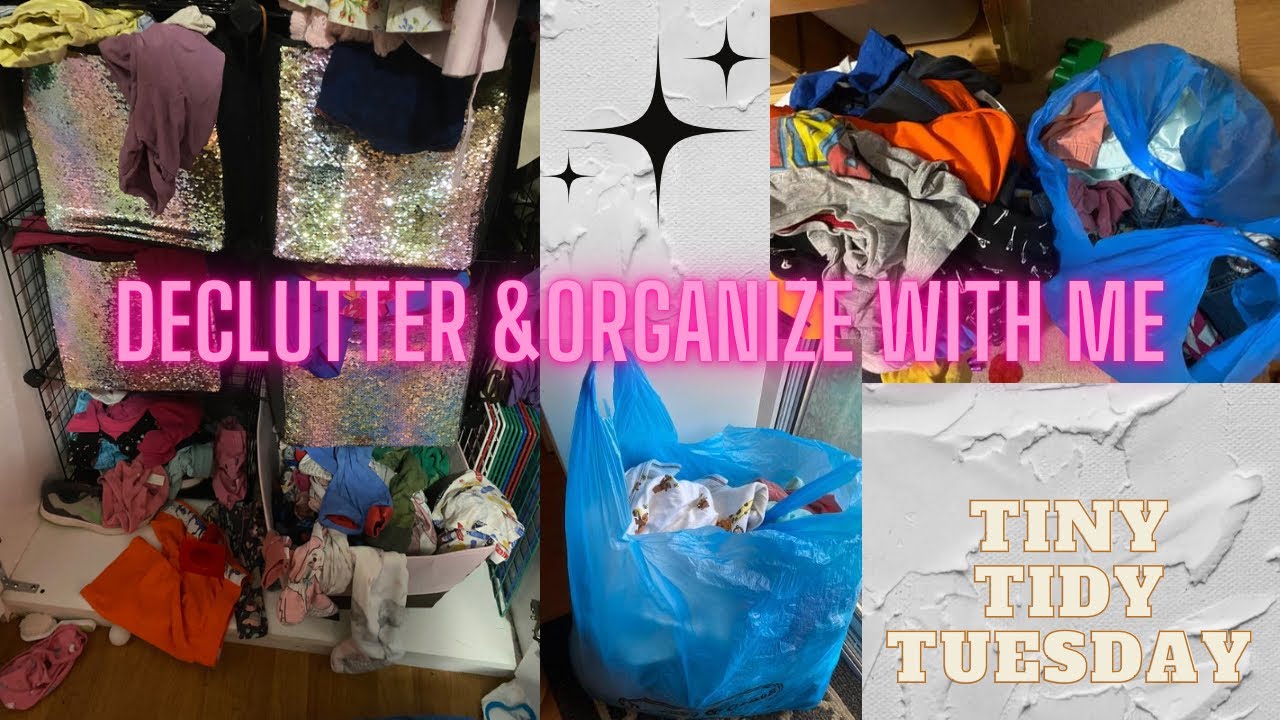 Declutter & Organize with me in my Daughters closet/Cleaning Motivation ...