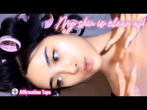 𝑀y 𝒮kin 𝐼s 𝒞lear 𝒜f! ♡ affirmation tape [285 Hz] affirmations to repeat for clear skin - YouTube