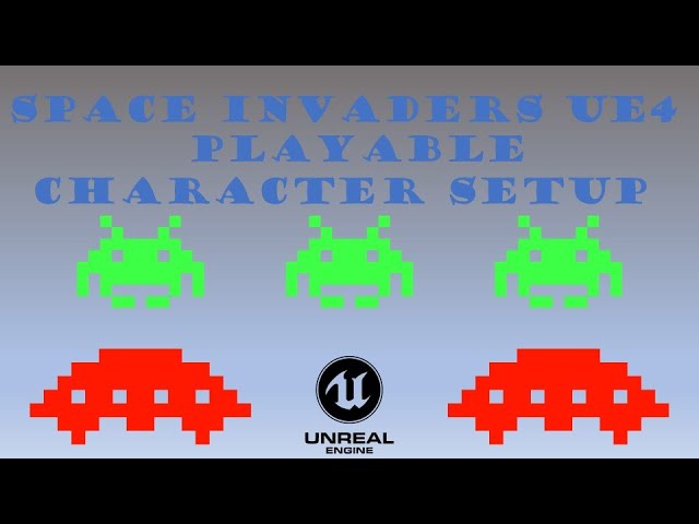 Space Invaders Game Characters