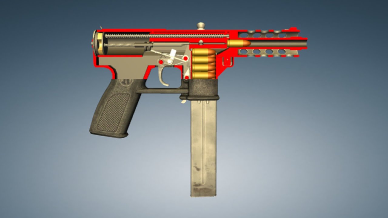 How to Disassemble a Tec 9 Firearm / Sound Effect - YouTube