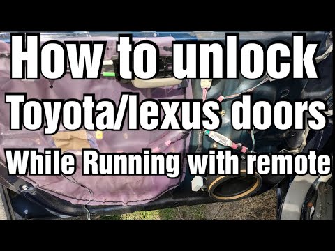 How To Unlock Toyota Lexus Doors While Vehicle Is Running - YouTube