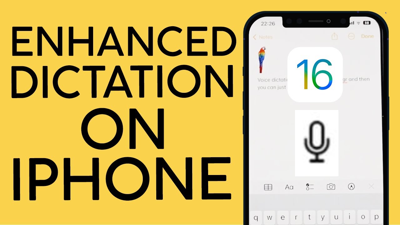 How to Use New Dication Feature on iOS 16 2022 - YouTube