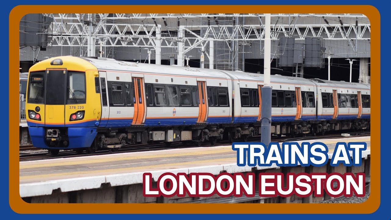 Trains at London Euston railway station (29/08/2023) - YouTube