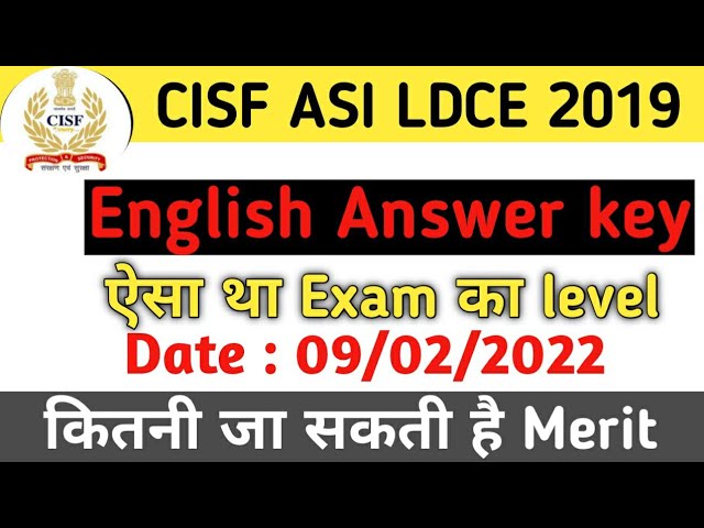 CISF ASI LDCE Previous Year Questions Paper, 60% OFF