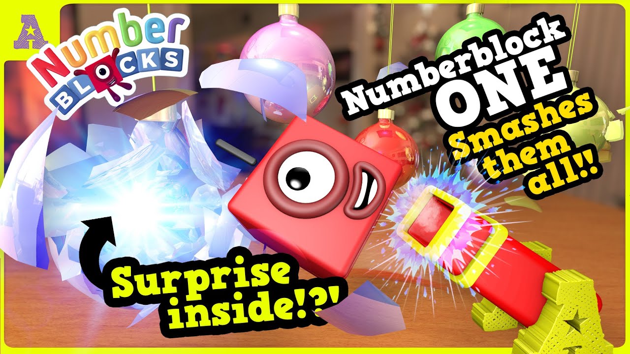 Numberblock ONE Smashes them all! Surprise Funny Song Version feat ...