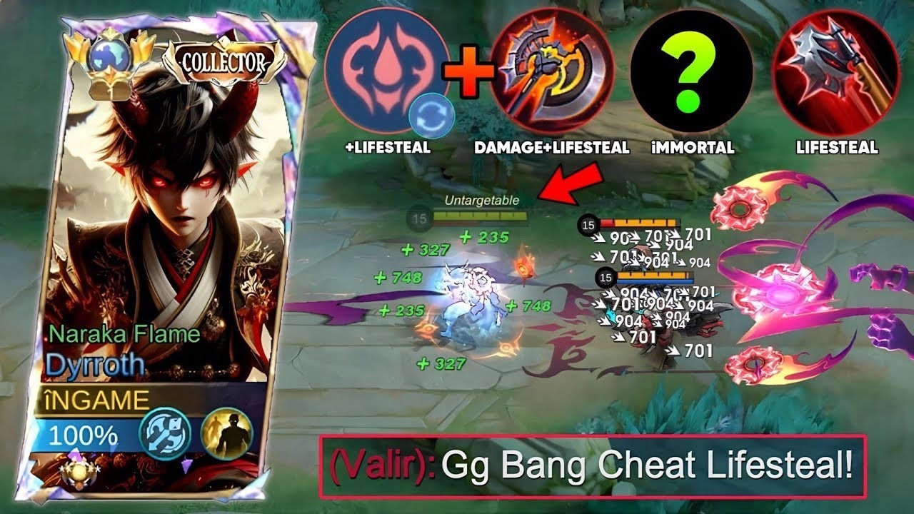 DYRROTH NEW BEST INSANE BUILD TO DOMINATE META FIGHTER!! BEST BUILD ...